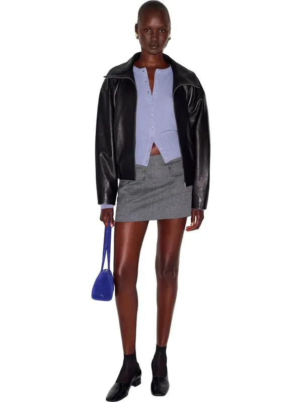 REFORMATION Calloway Low Rise Skort - Grey