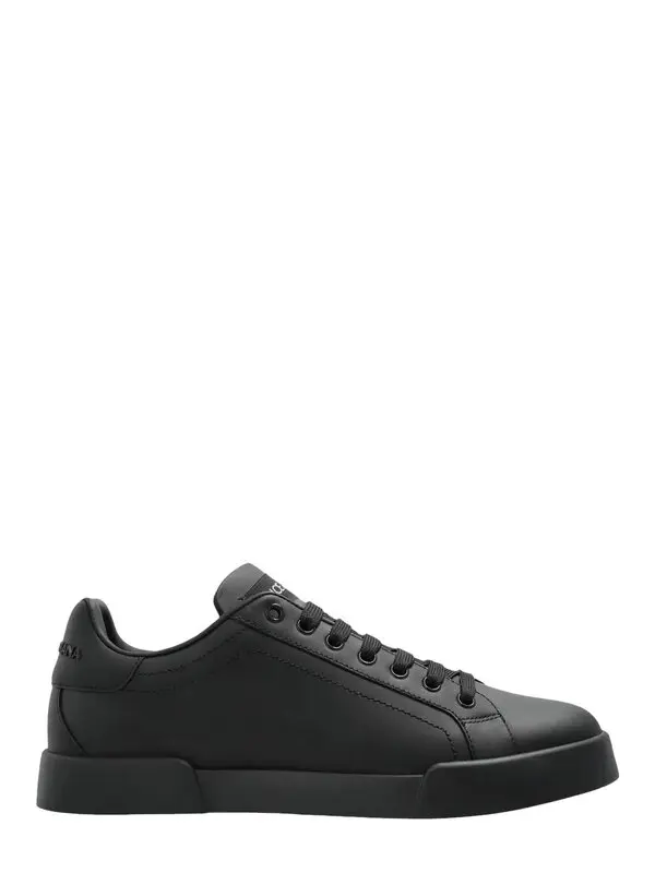 Dolce & Gabbana Leather Low-top Sneakers - Black