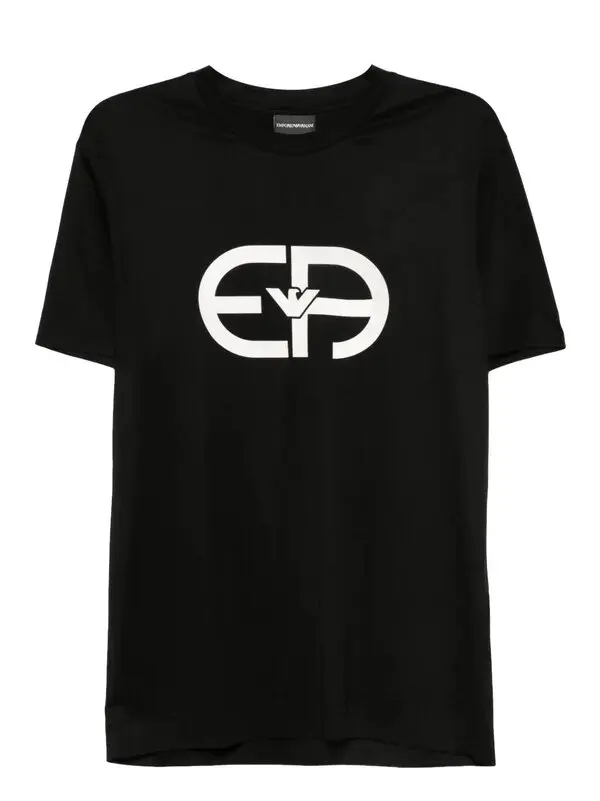 Emporio Armani Logo-print T-shirt - Black