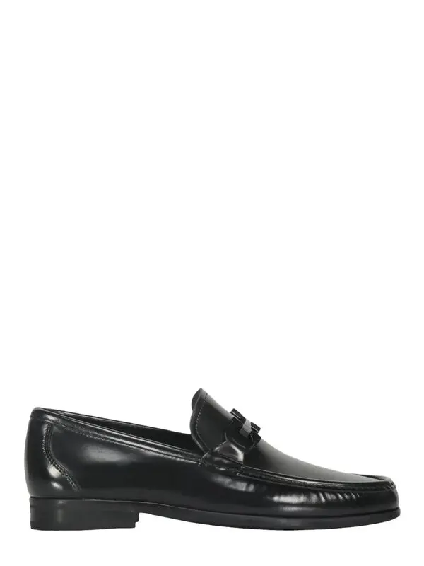 FERRAGAMO Grandioso Gancini Loafers - Black