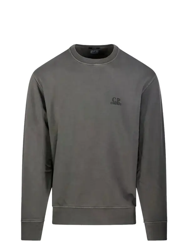 C.P. COMPANY Logo-embroidered Sweatshirt - Grey