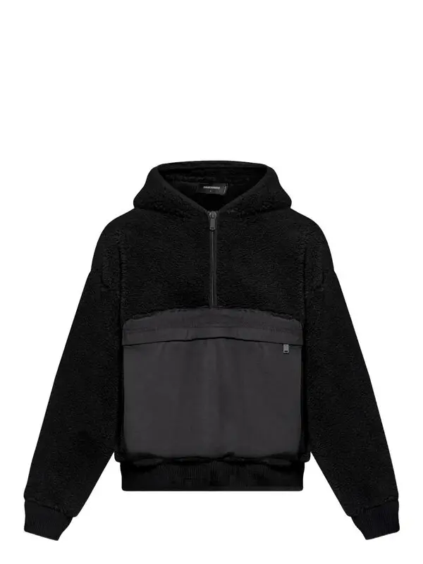 Dsquared2 Hooded Fleece Jacket - Black