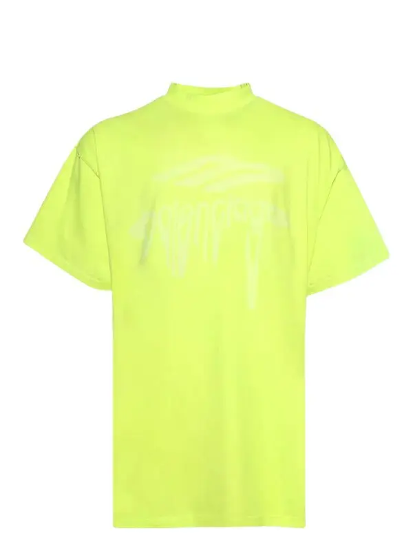 Balenciaga Graphic-print T-shirt - Yellow