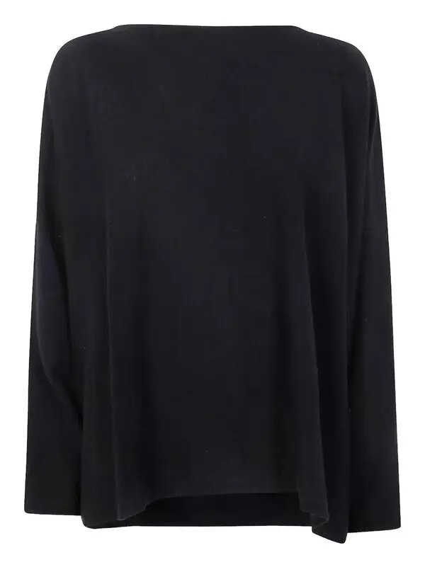 Liviana Conti Boat-neck Wool Jumper - Black