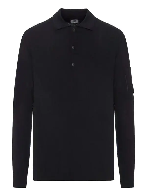 C.P. COMPANY Pocket-detail Polo Shirt - Black