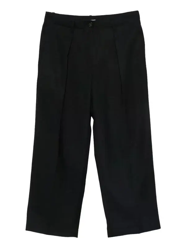 Brunello Cucinelli Pleated Wool Trousers - Blue