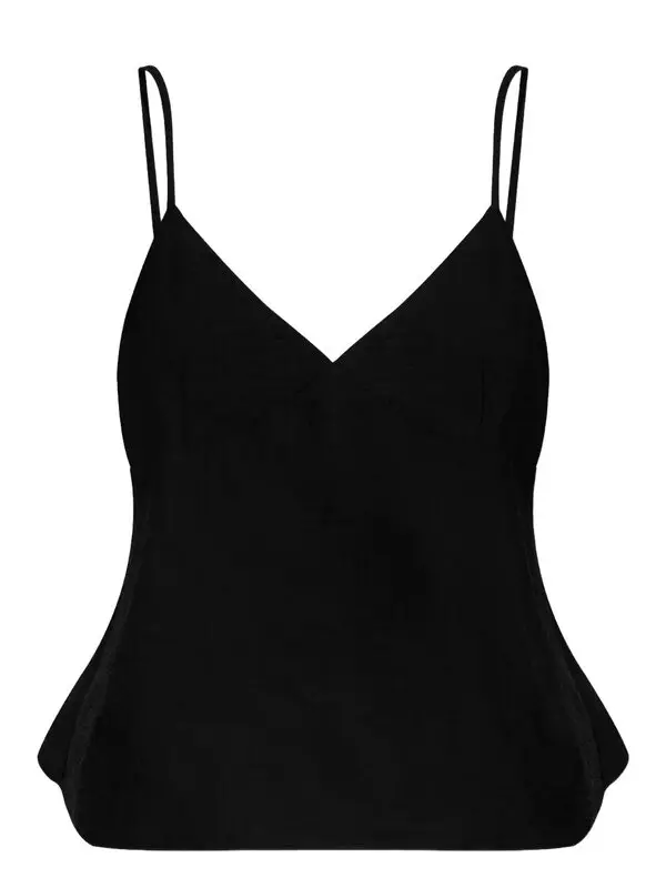GESTUZ V-neck Cami Top - Black