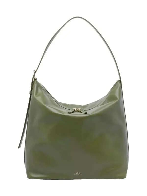 A.p.c. Logo-print Tote Bag - Green