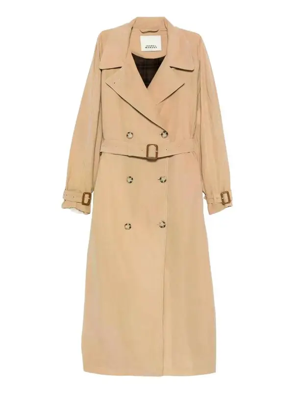 Isabel Marant Elea Belted Trench Coat - Neutrals