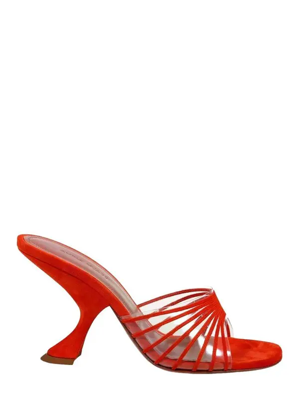 Amina Muaddi 90mm Mookie Sandals - Red