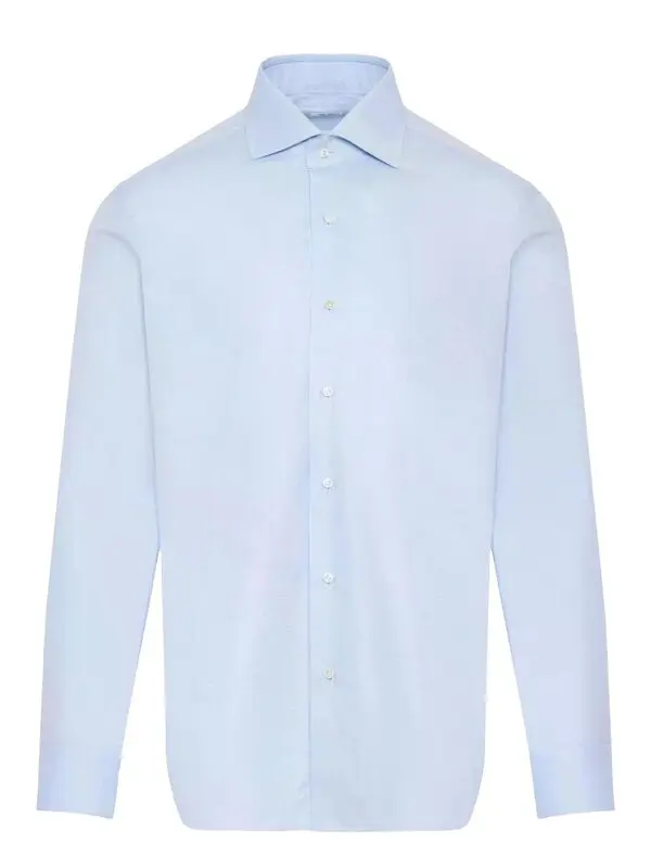 BARBA NAPOLI Cotton Shirt - Blue
