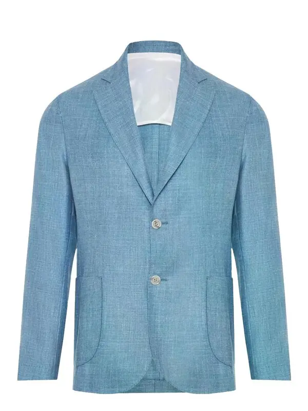BARBA NAPOLI Single-breasted Blazer - Blue