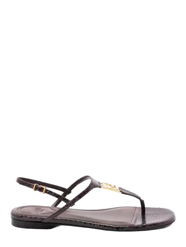 Fendi Flat Sandals - Purple