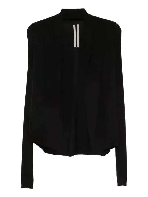 Rick Owens Ribbed Open-front Cardigan - Black
