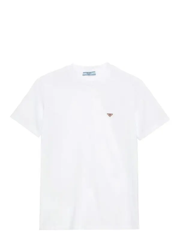 Prada Triangle-logo T-shirt - White