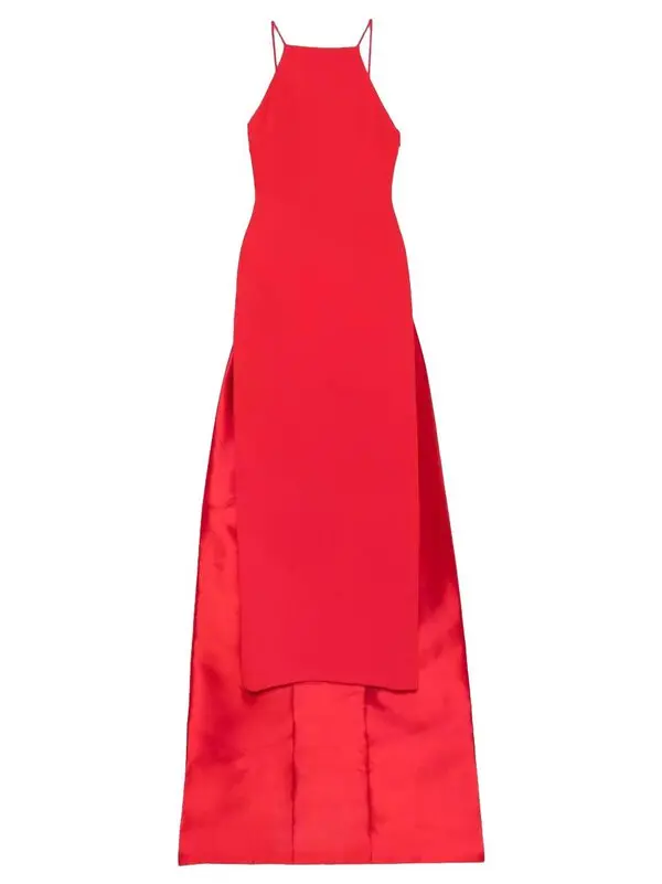 Solace London Ulla Halterneck Gown - Red
