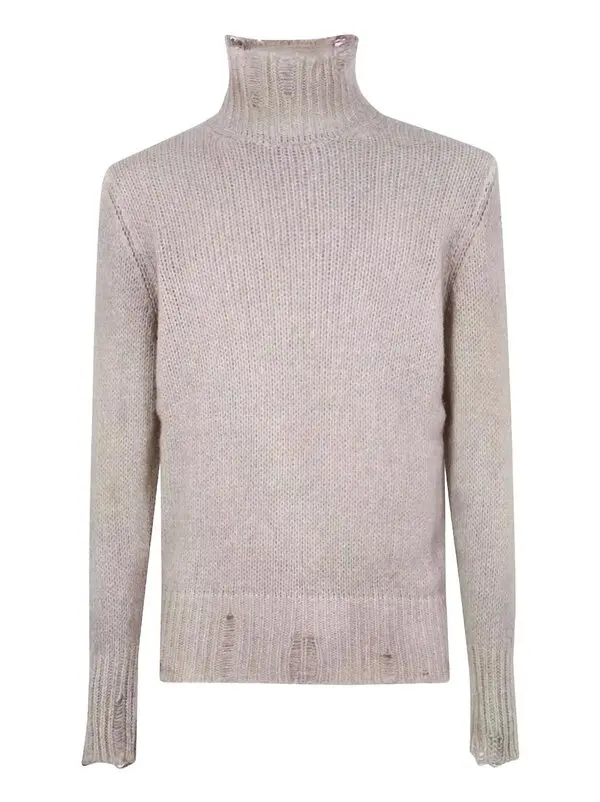 Avant Toi Roll-neck Sweater - Neutrals
