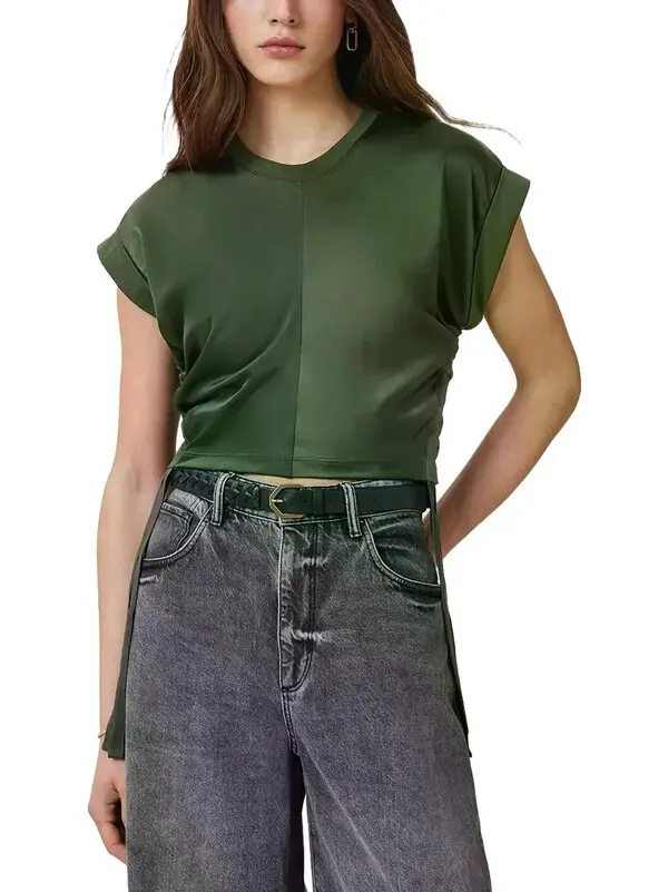 ALLSAINTS Mira Side-tie Top - Green