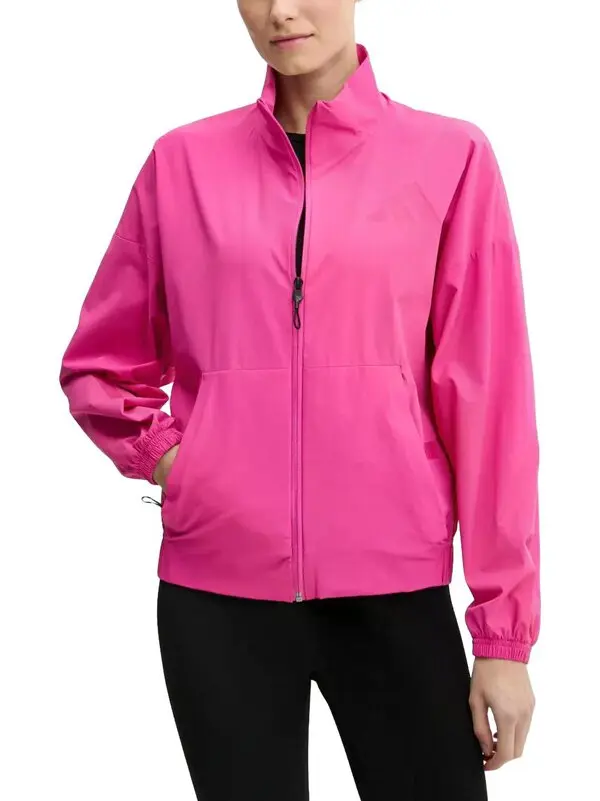 Adidas Zip-front High-neck Jacket - Pink