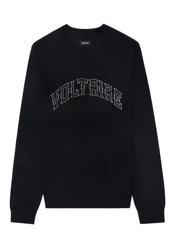 Zadig&Voltaire Logo Wool Sweater - Black