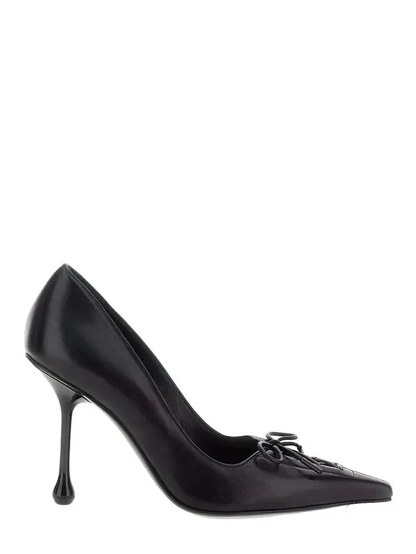 JIMMY CHOO 95mm Lace-up Pumps - Black