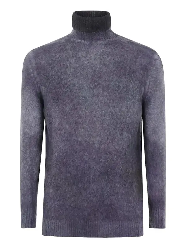 Avant Toi Roll-neck Sweater - Blue