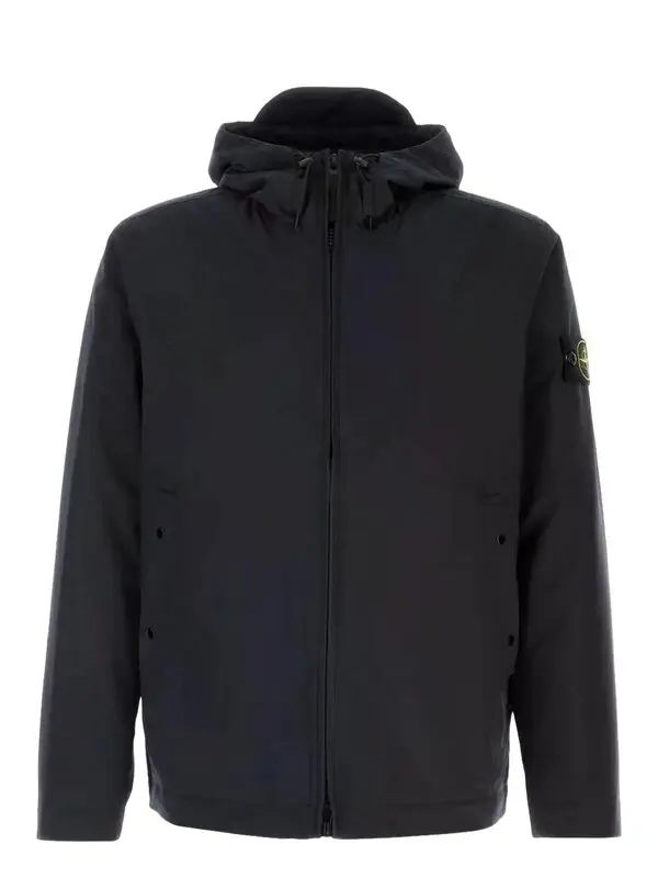 Stone Island Hooded Padded Jacket - Blue