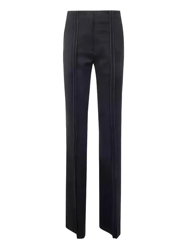Attico Striped Trousers - Black