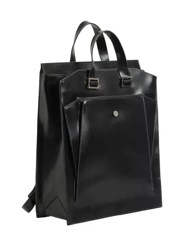 MERRYL TIELMAN Claudie Flap-pocket Backpack - Black