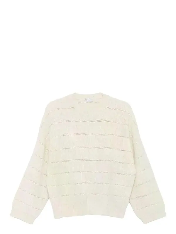 Brunello Cucinelli Open-knit Sweater - Neutrals
