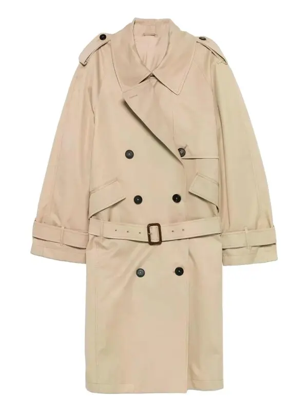 Attico Double-breasted Trench Coat - Neutrals