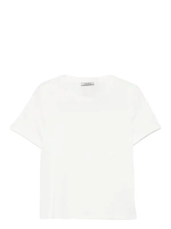 Max Mara Logo-patch T-shirt - White