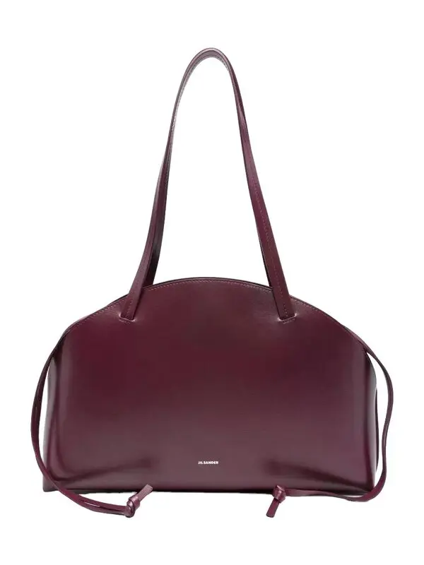 JIL SANDER Medium Curve Shoulder Bag - Red