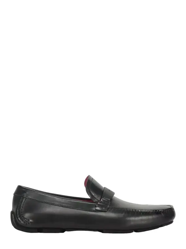 FERRAGAMO Leather Loafers - Black