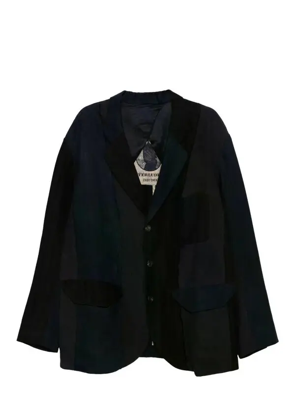 ZIGGY CHEN Patchwork Blazer - Blue