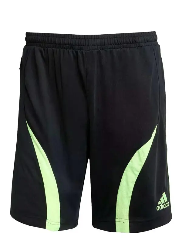 Adidas Paneled Track Shorts - Black
