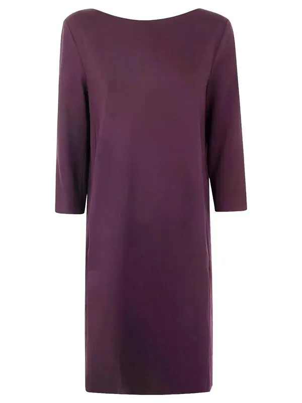Liviana Conti Boat-neck A-line Dress - Red