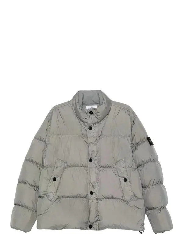 Stone Island Padded Stand-collar Jacket - Green