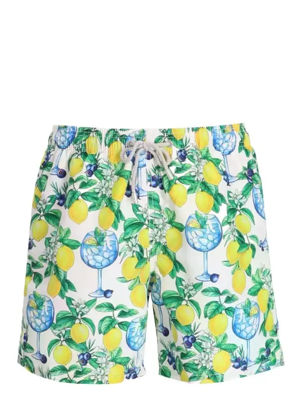 MC2 SAINT BARTH Printed Swim Shorts - White