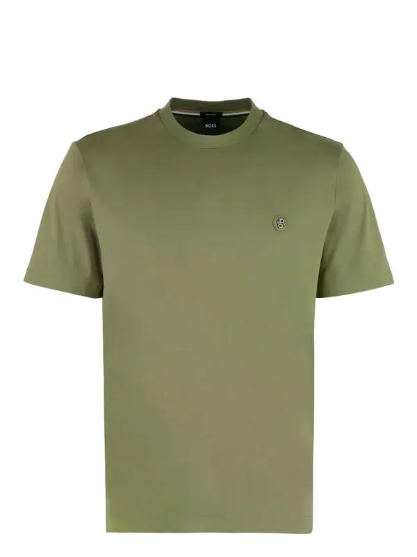 BOSS Crew-neck Logo T-shirt - Green