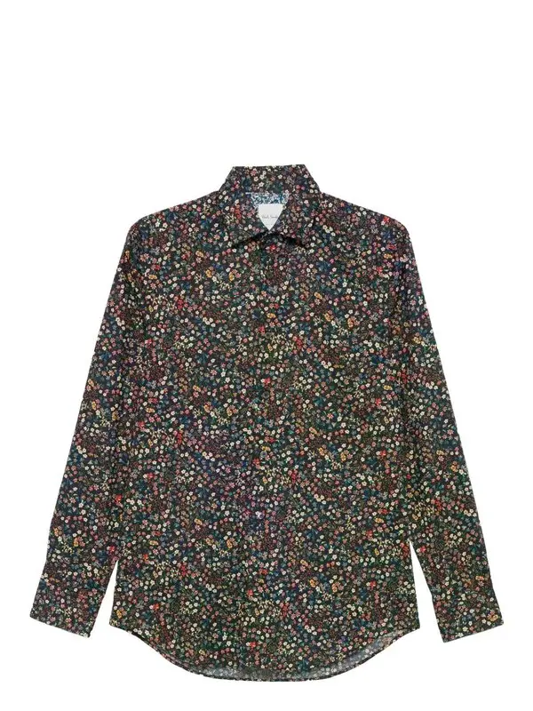 Paul Smith Floral-print Shirt - Black