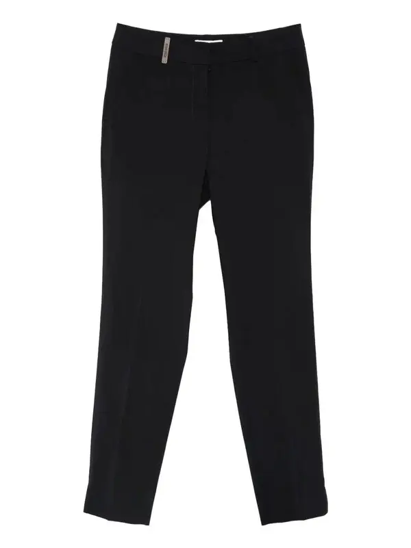Peserico Pressed-crease Trousers - Blue