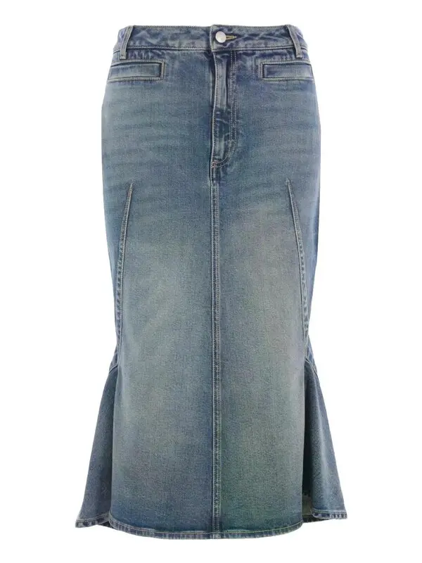 Alexander McQueen Kickback Skirt - Blue