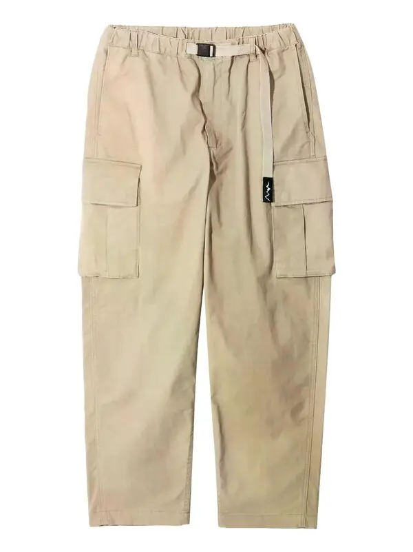 MANASTASH Cargo Pocket Elastic-waist Trousers - Brown