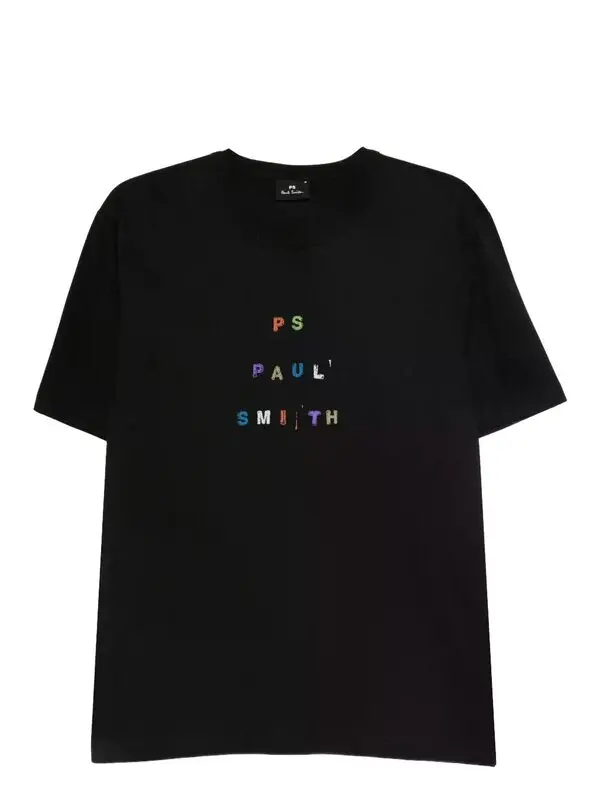 Paul Smith Logo-embroidered T-shirt - Black