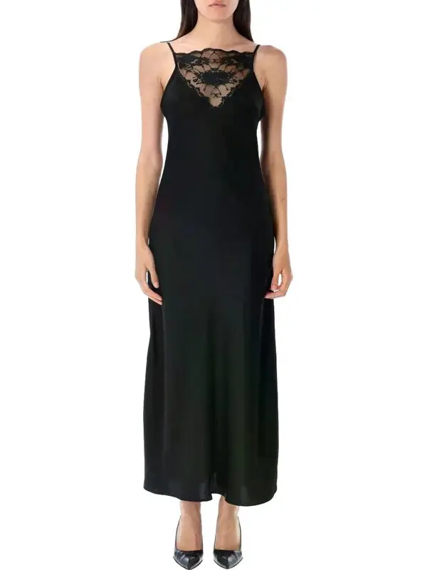 BY MALENE BIRGER Libbie Lace-insert Maxi Dress - Black