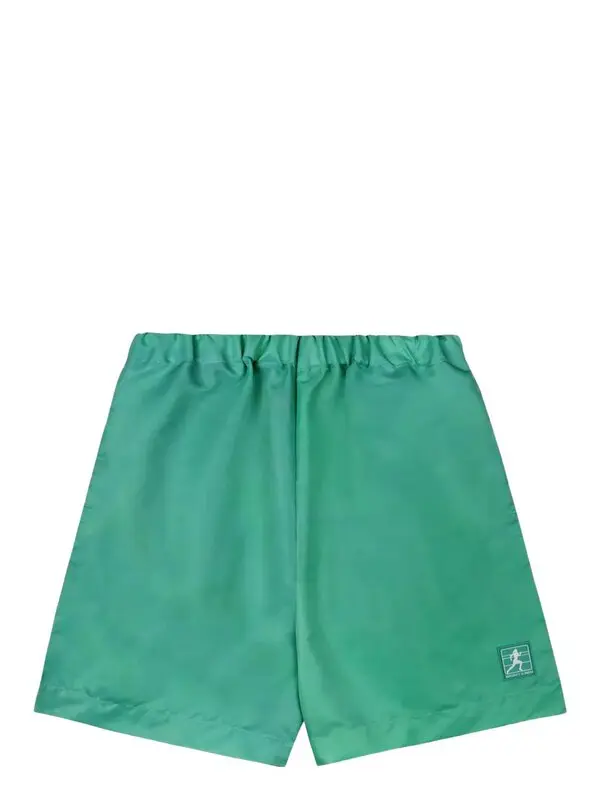 SPORTY & RICH Logo-patch Running Shorts - Green