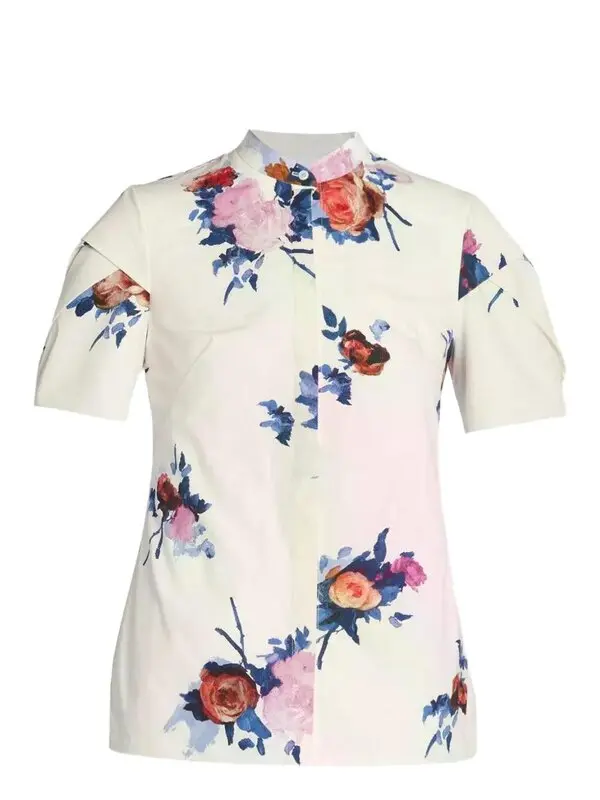 Erdem Floral-print Shirt - White