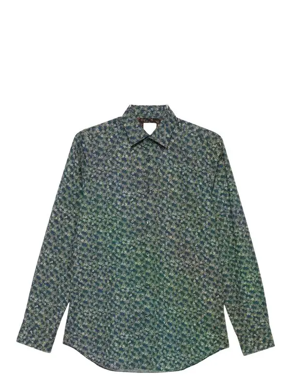 Paul Smith Floral-print Shirt - Blue