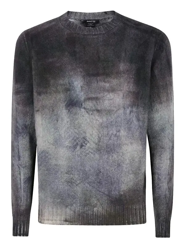 Avant Toi Cashmere Crew Neck Sweater - Blue